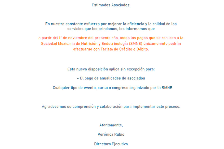 Sociedad Mexicana de Nutrición y Endocrinología | SMNE